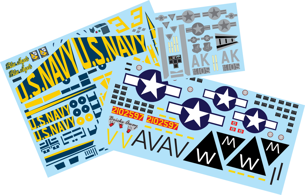 Signature Decals – Plane Bricks