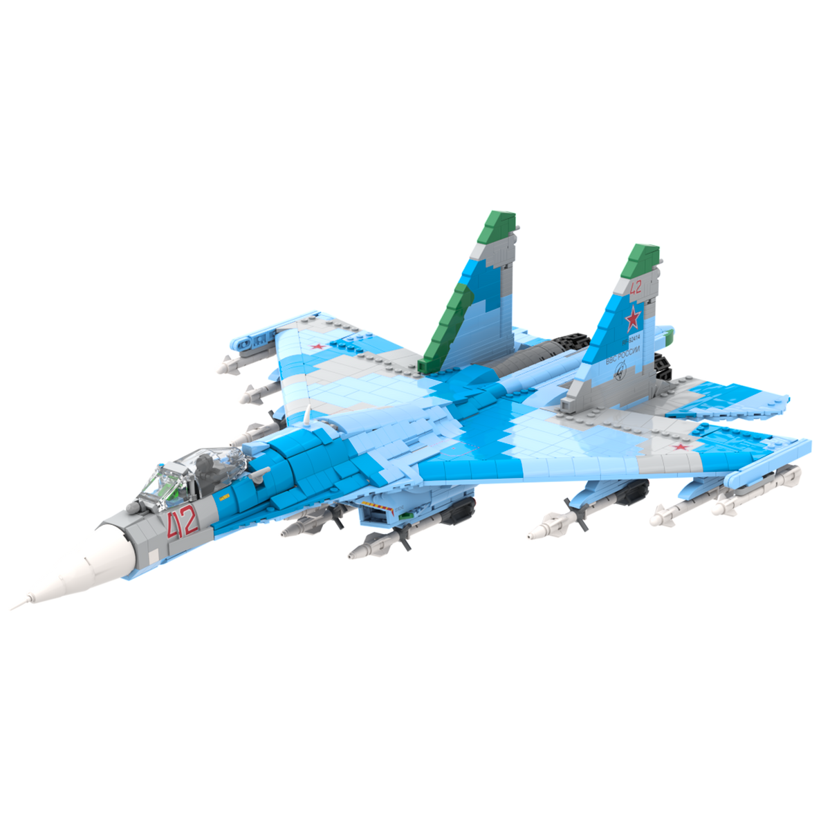Su-27 Flanker-B Kit – Plane Bricks